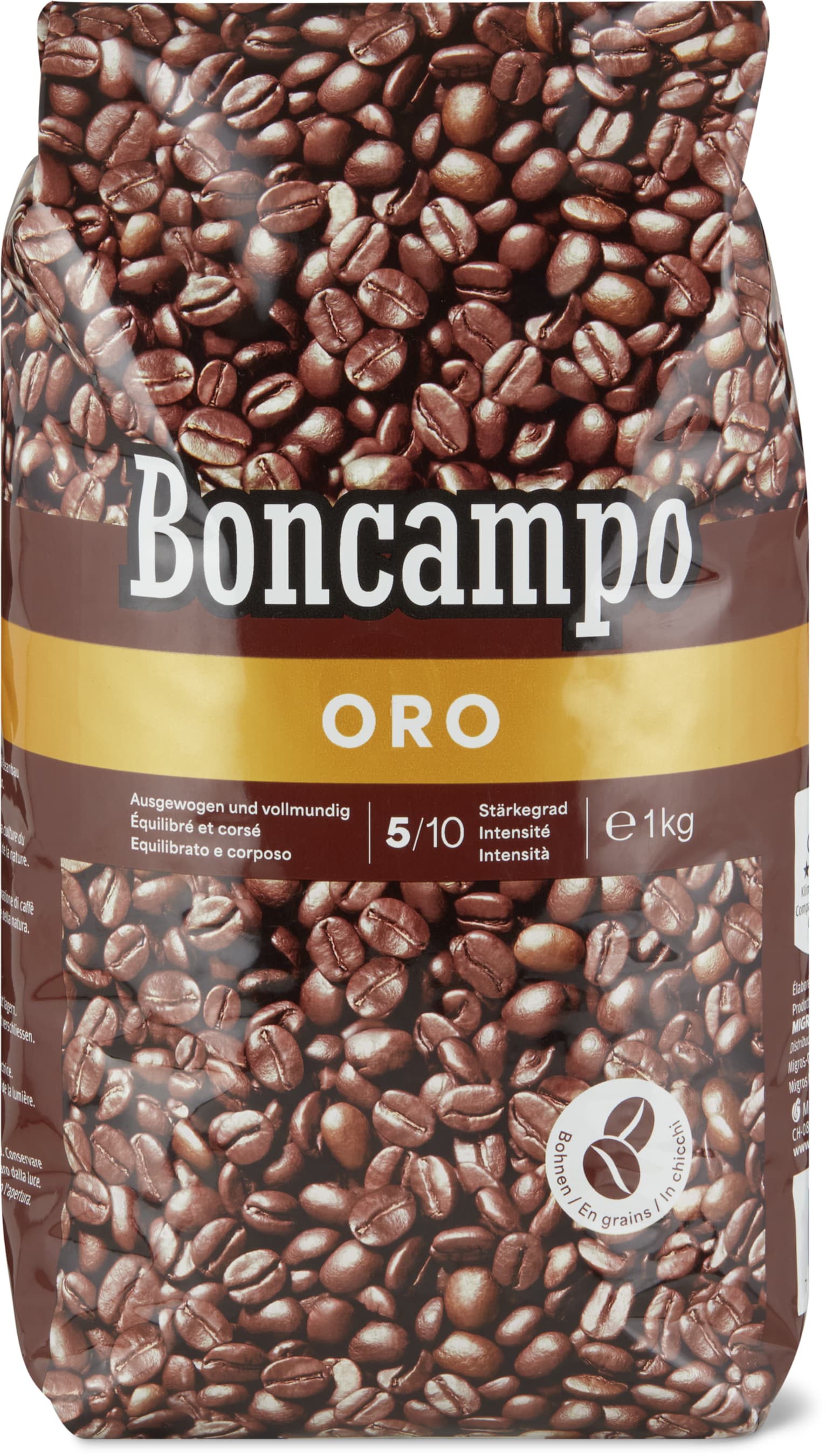 Kaffee Boncampo Oro Bohnen - 1kg – Migros-Shop.de