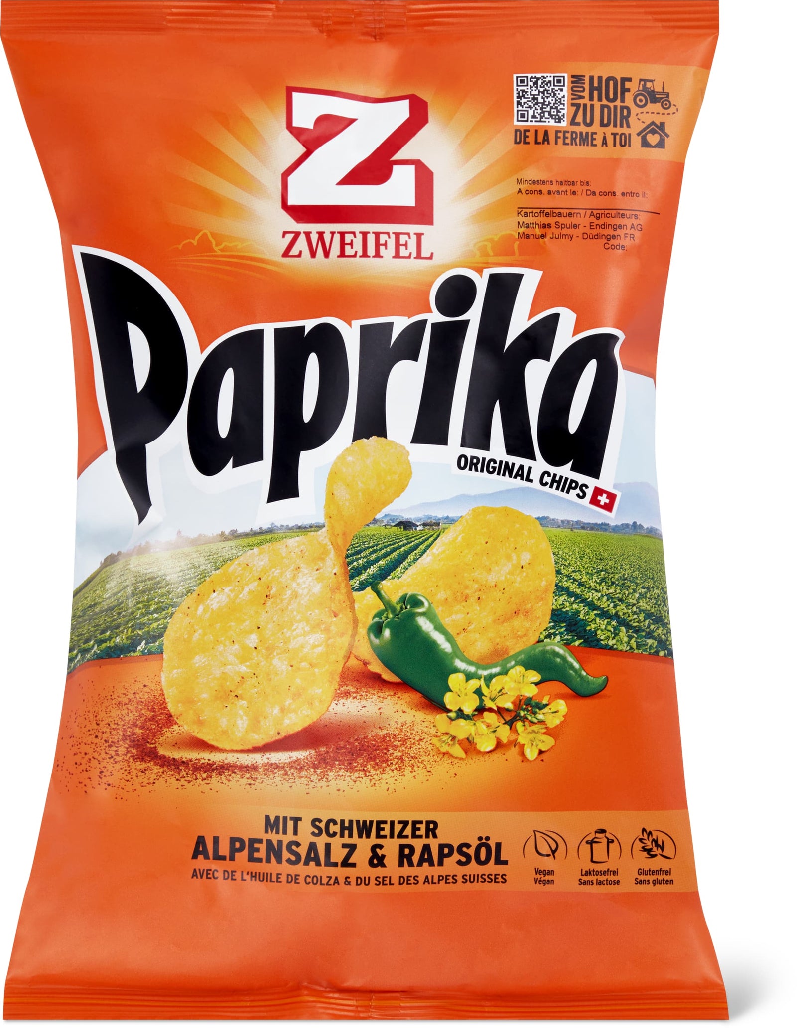 Zweifel Chips Paprika - 175g – Migros-Shop.de